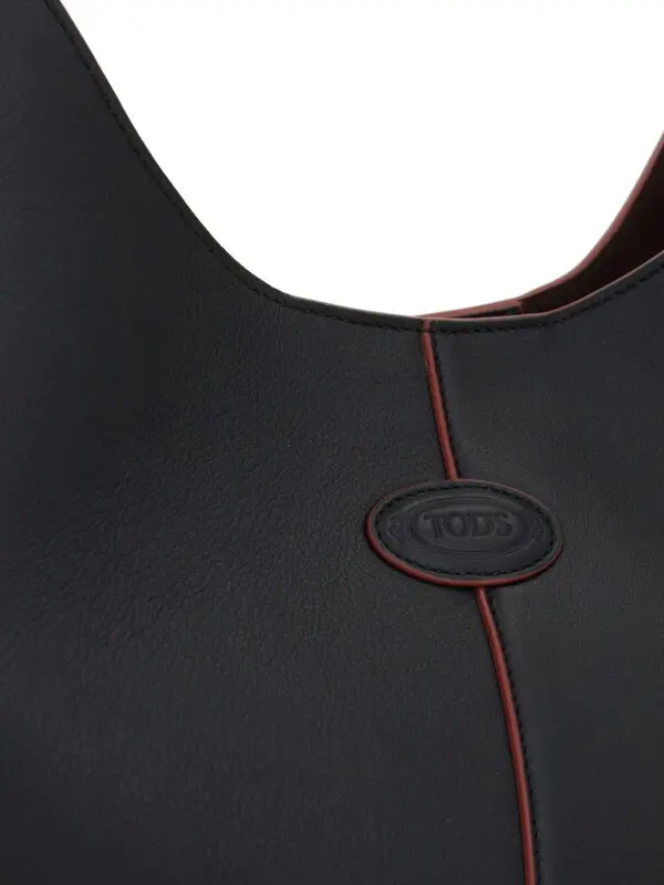 TOD'S Small Leather Hobo Bag