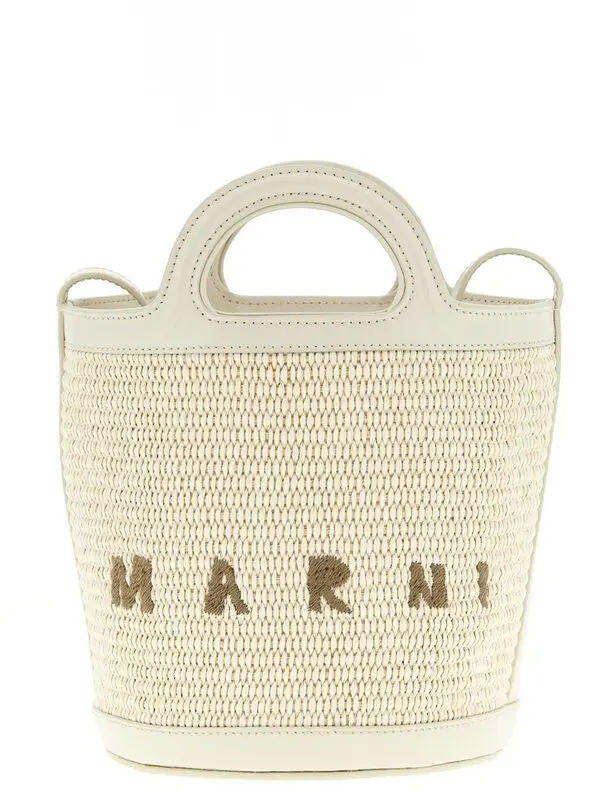 Marni Tropicalia Small Bucket Bag - White