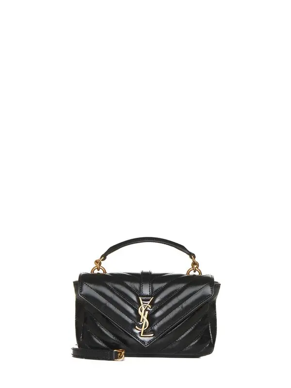 Saint Laurent College Mini Quilted Leather Bag