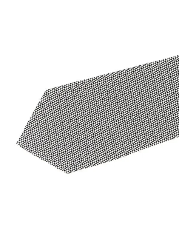 TOM FORD Jacquard Neck Tie - Silver