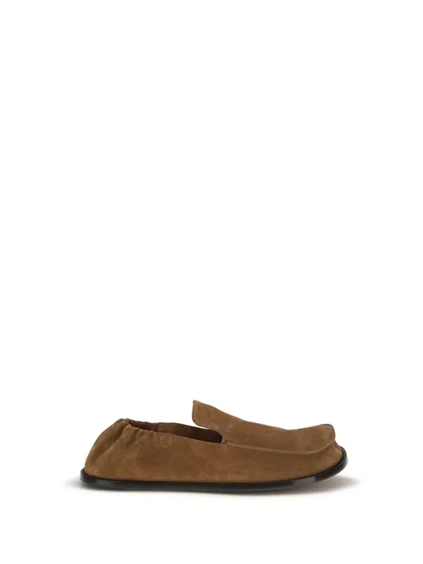 Loewe Flex Suede Loafers - Brown