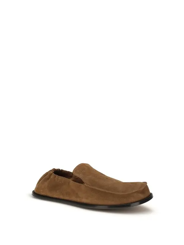 Loewe Flex Suede Loafers - Brown