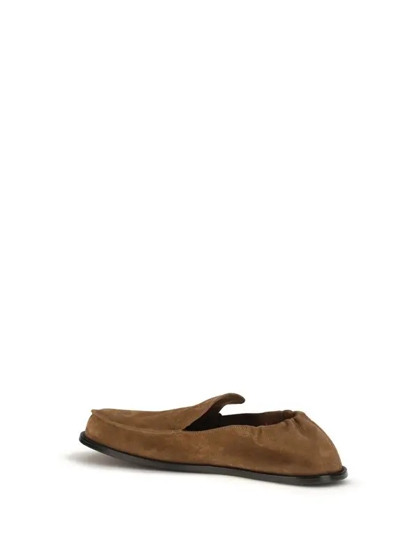 Loewe Flex Suede Loafers - Brown