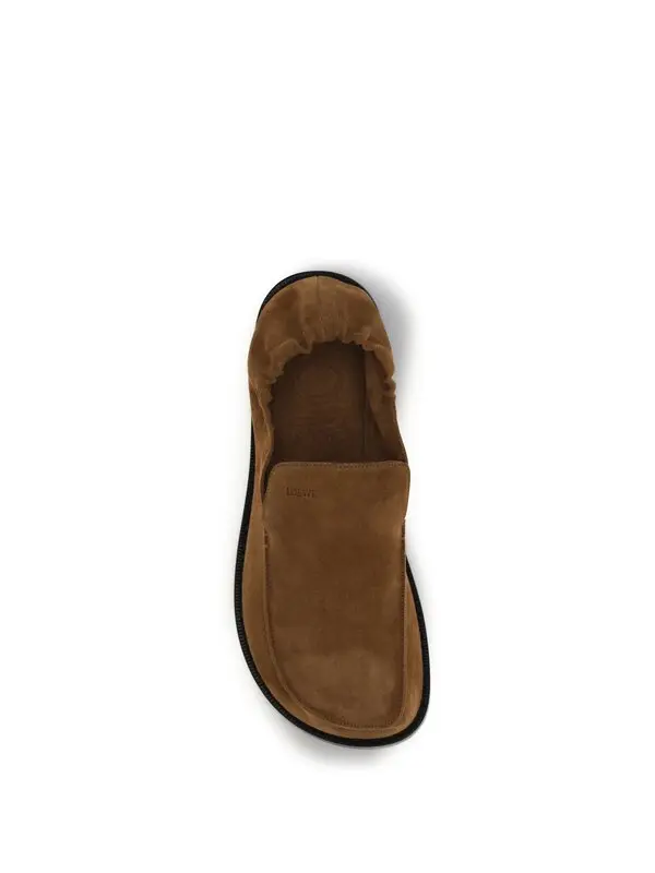 Loewe Flex Suede Loafers - Brown