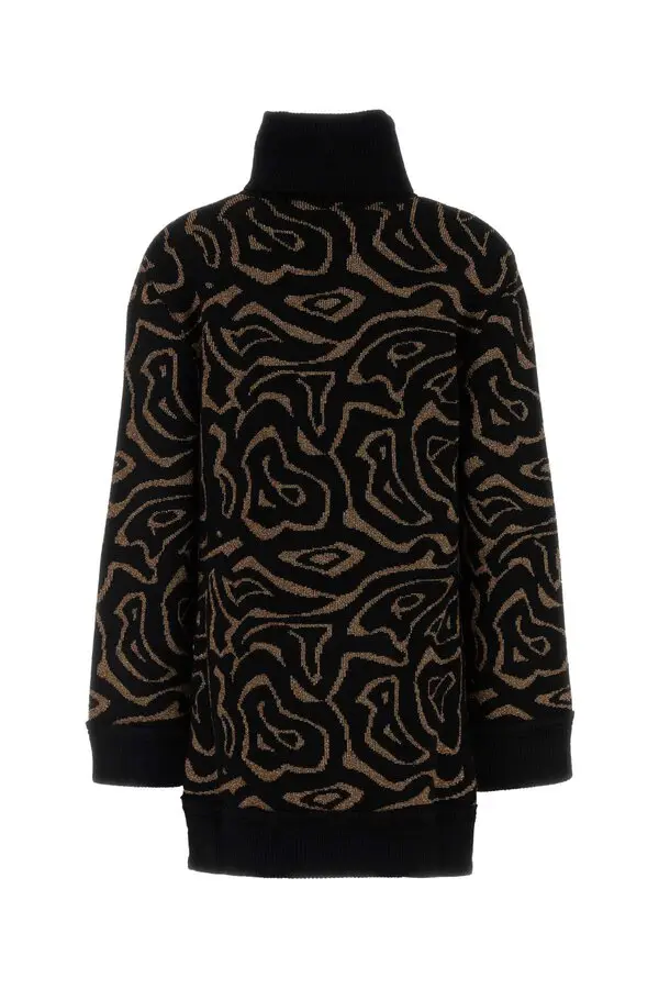 Emilio Pucci Oversized Embroidered Metallic Blend Sweater