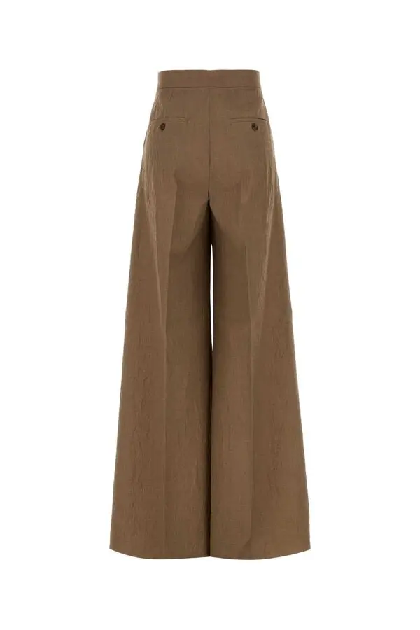 Max Mara Biscuit Wool Teruel Flared Leg Pant