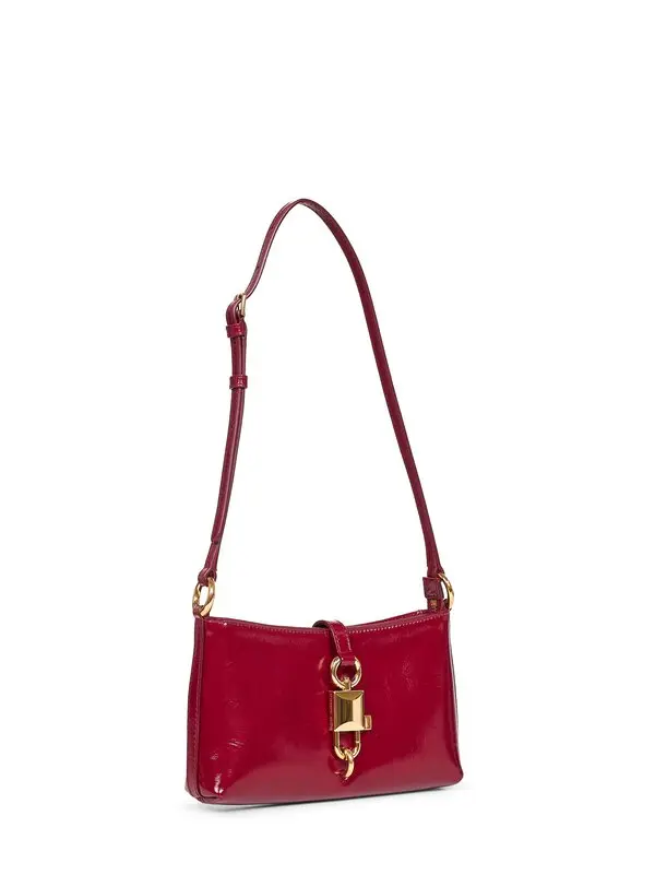 Dolce & Gabbana Red Calf Leather Lock Shoulder Bag - Multicolor