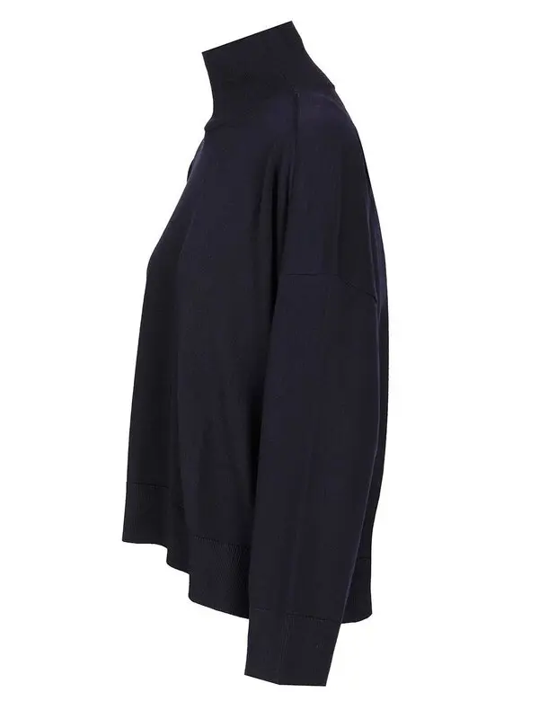 Bottega Veneta Wool Turtleneck Sweater With B.v. Embroidery