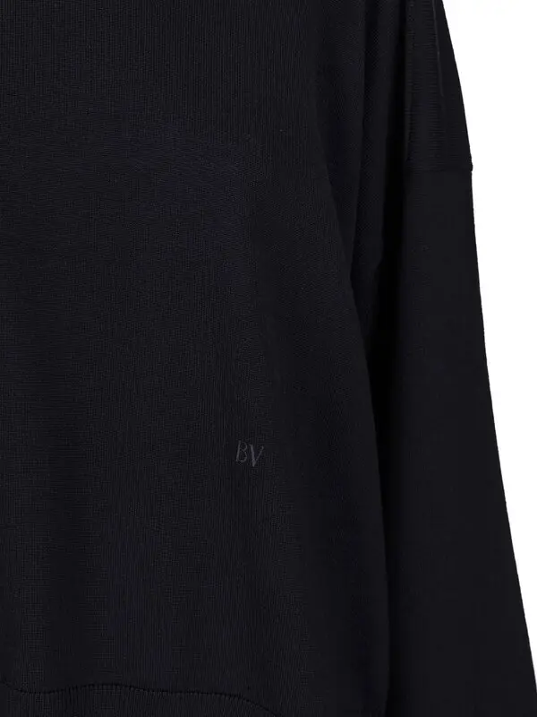 Bottega Veneta Wool Turtleneck Sweater With B.v. Embroidery
