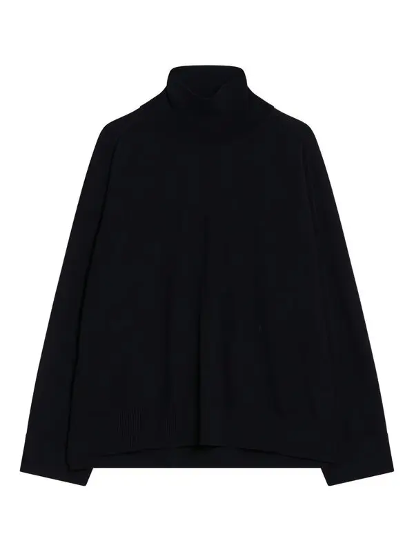 Bottega Veneta Wool Turtleneck Sweater With B.v. Embroidery