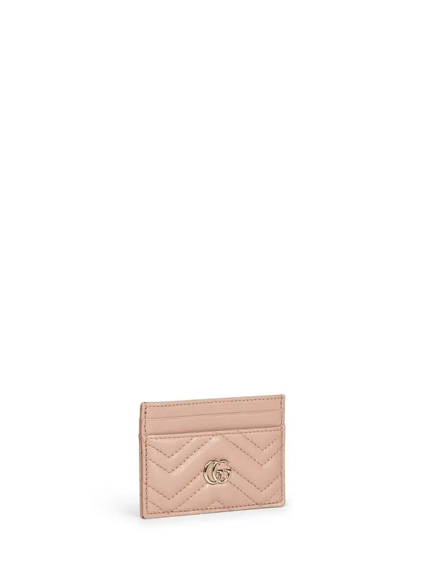 Gucci Pinkish Beige Gg Marmont Card Holder - Multicolor