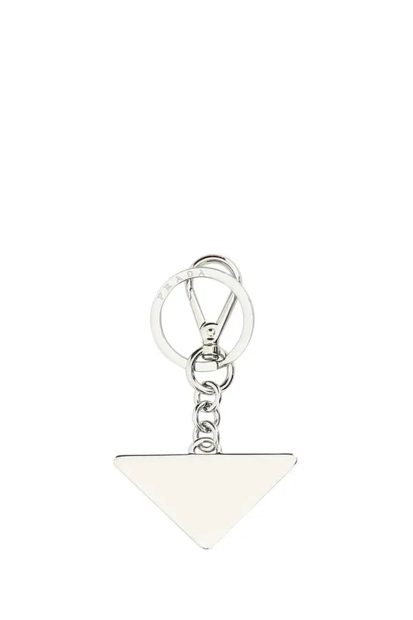 Prada Metal Charm Key Ring