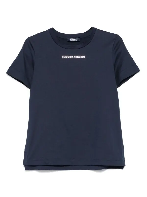 Max Mara Logo Cotton T-shirt - Multicolor