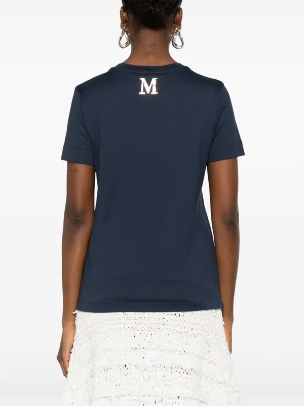 Max Mara Logo Cotton T-shirt - Multicolor
