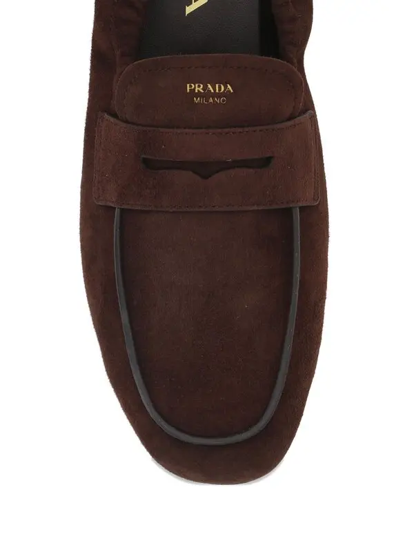 Prada Suede Leather Loafers - Multicolor