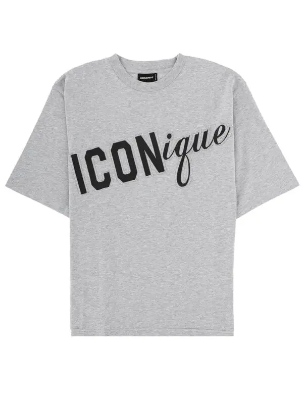 Dsquared2 T-shirt Con Stampa - Gray