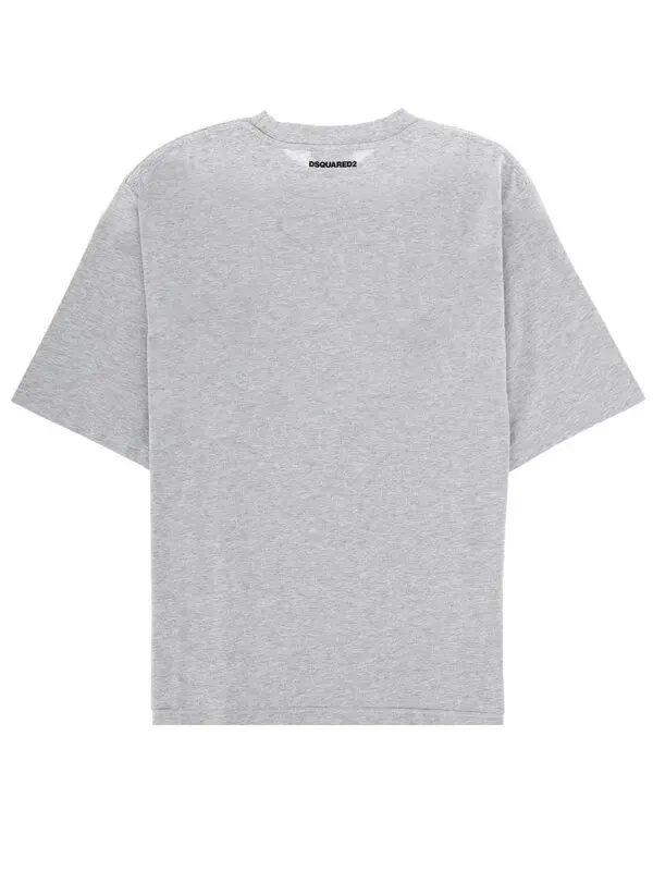 Dsquared2 T-shirt Con Stampa - Gray