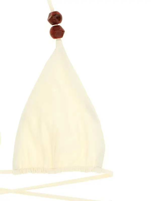 Magda Butrym Re 26 Triangle Bikini Top - White