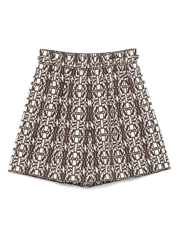 Max Mara Printed Cotton Shorts - Multicolor