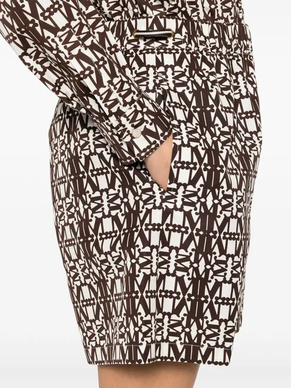 Max Mara Printed Cotton Shorts - Multicolor