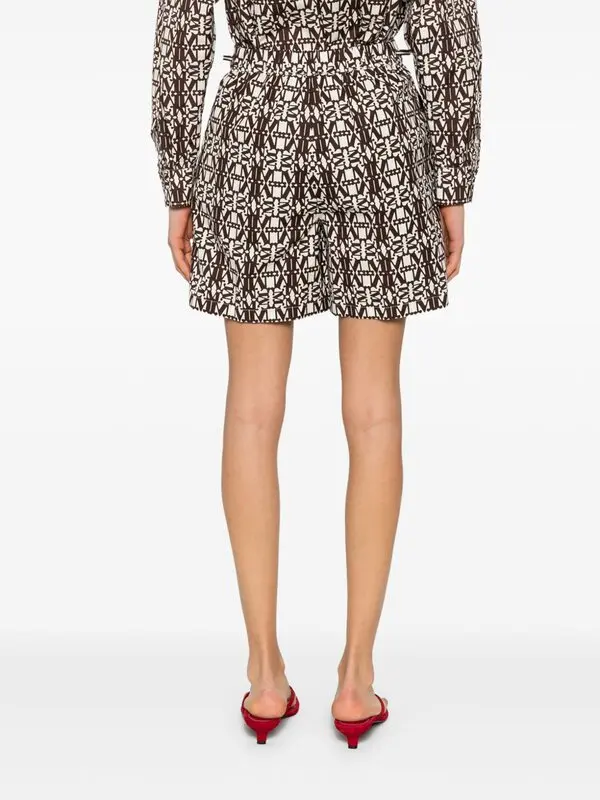 Max Mara Printed Cotton Shorts - Multicolor