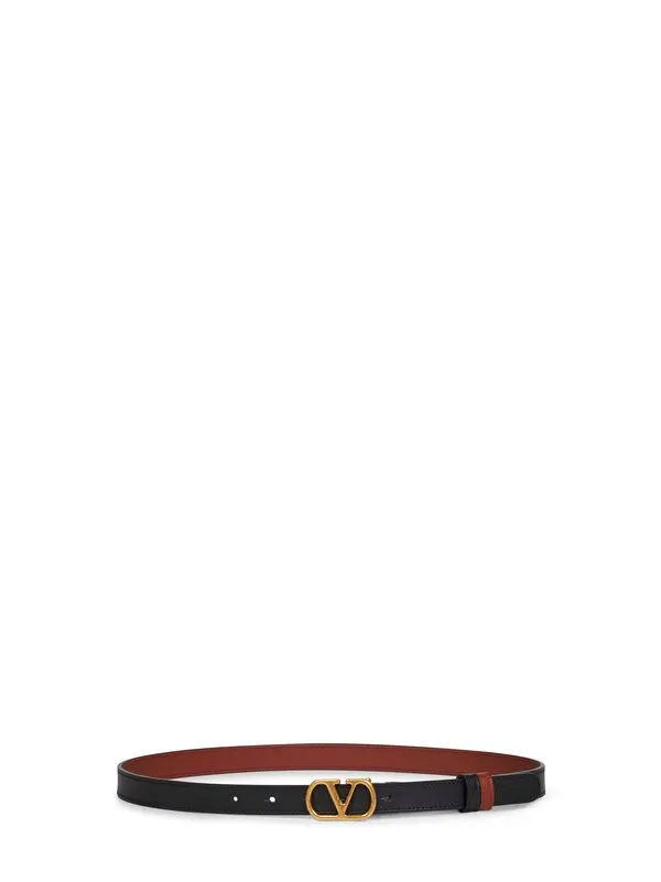Valentino Garavani Two-tone Vlogo Signature Reversible Belt - Multicolor
