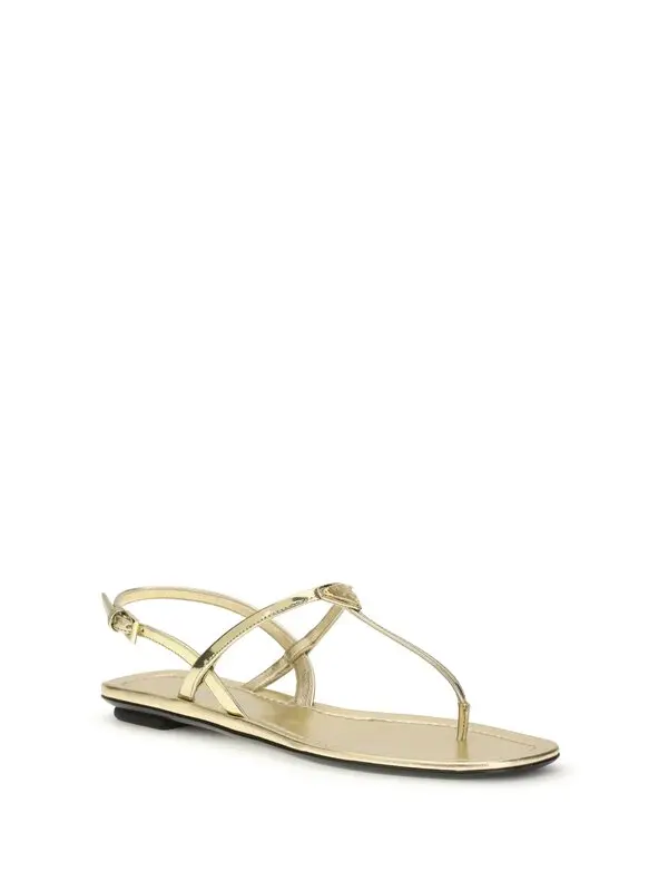 Prada Patent Leather Flip-flop Sandals With Metal Triangle Logo - Silver