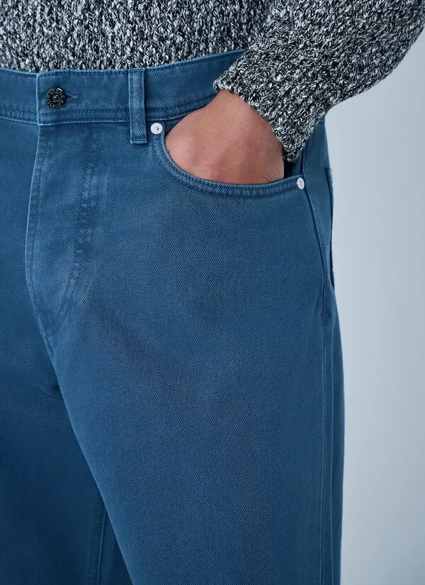 Stone Island Wide-leg Denim Trousers