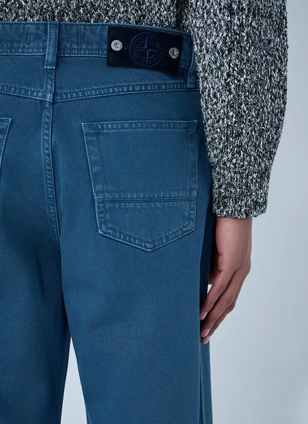 Stone Island Wide-leg Denim Trousers
