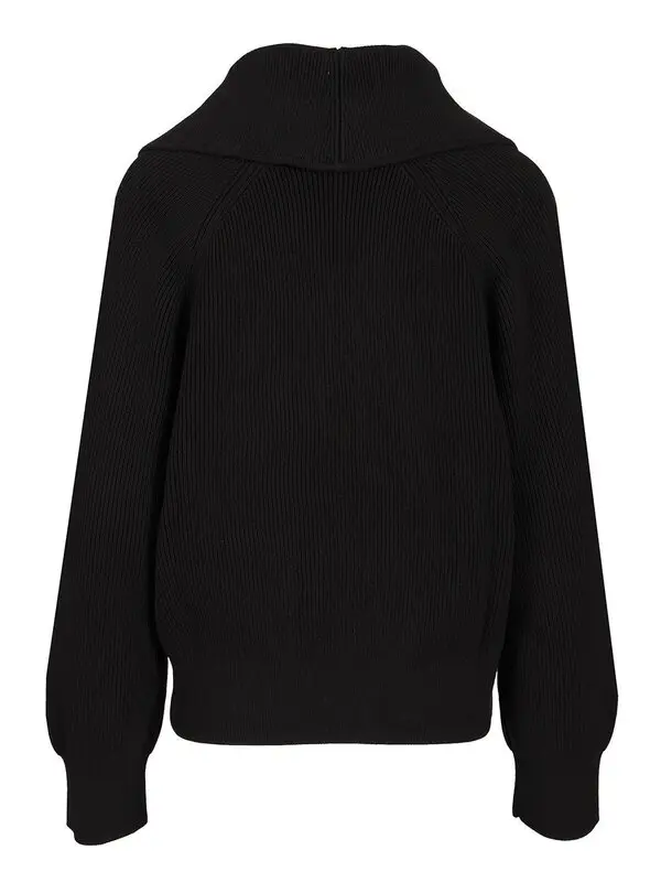 Bottega Veneta English Ribbed Cotton Polo Sweater