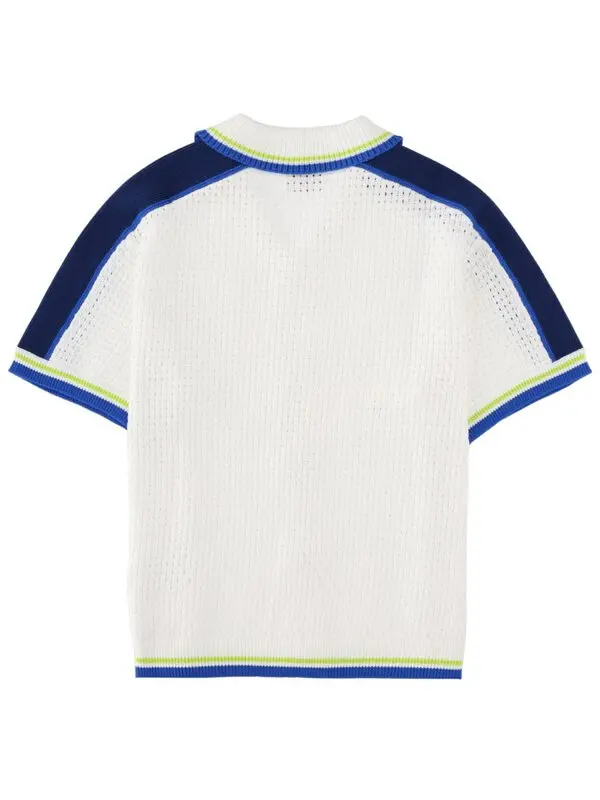 Casablanca Camicia In Crochet Con Logo - Multicolor