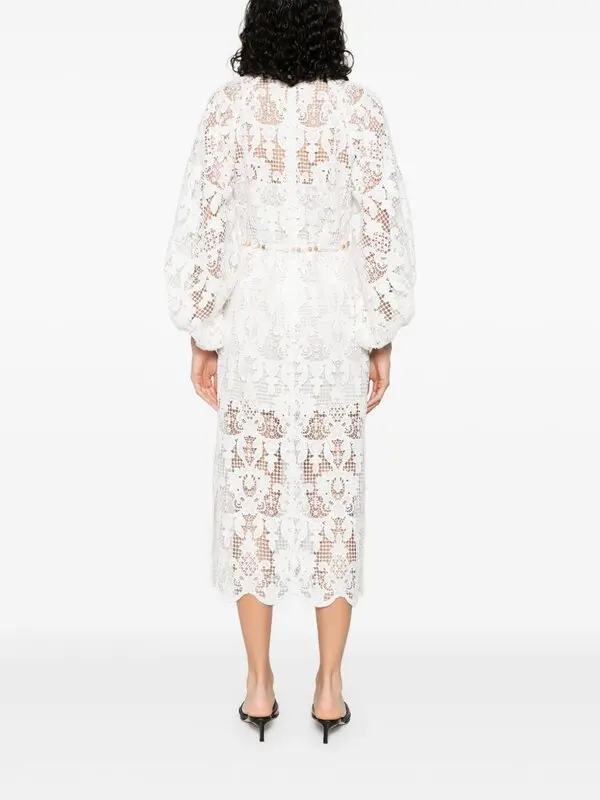 Zimmermann Coco Lace Midi Dress - Multicolor