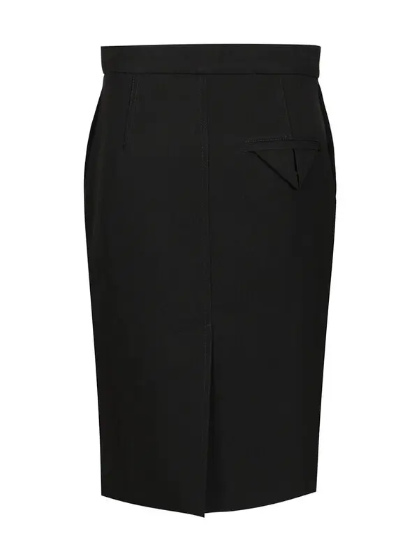 Bottega Veneta Wool Midi Skirt