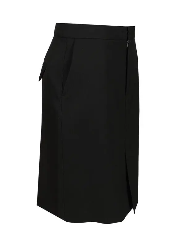 Bottega Veneta Wool Midi Skirt