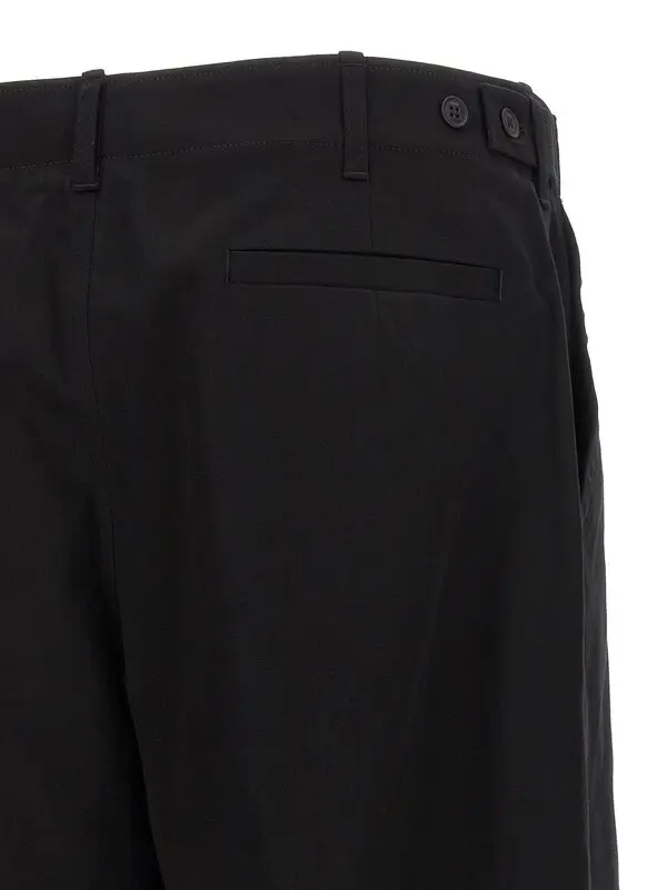 Fendi Gabardine Cargo Trousers - Black