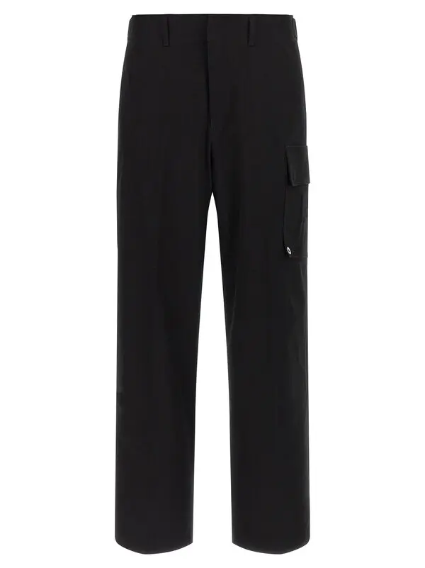 Fendi Gabardine Cargo Trousers - Black