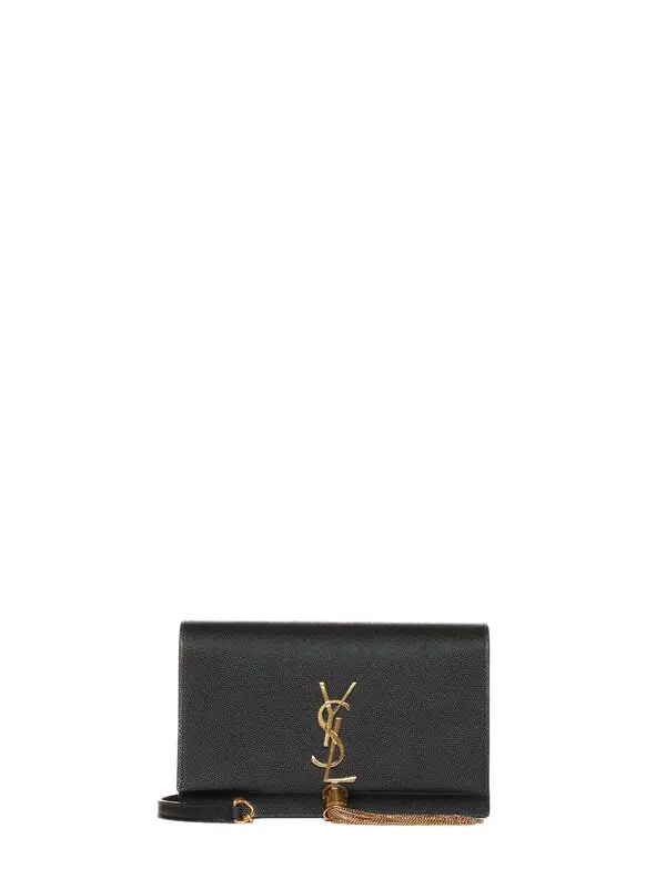 Saint Laurent Kate Leather Wallet On Chain Bag With Tassel Detail - Multicolor