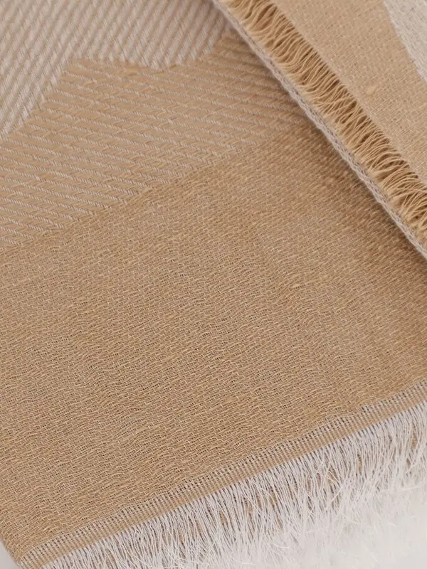 Max Mara Modal, Linen And Cotton Blend Scarf - Multicolor