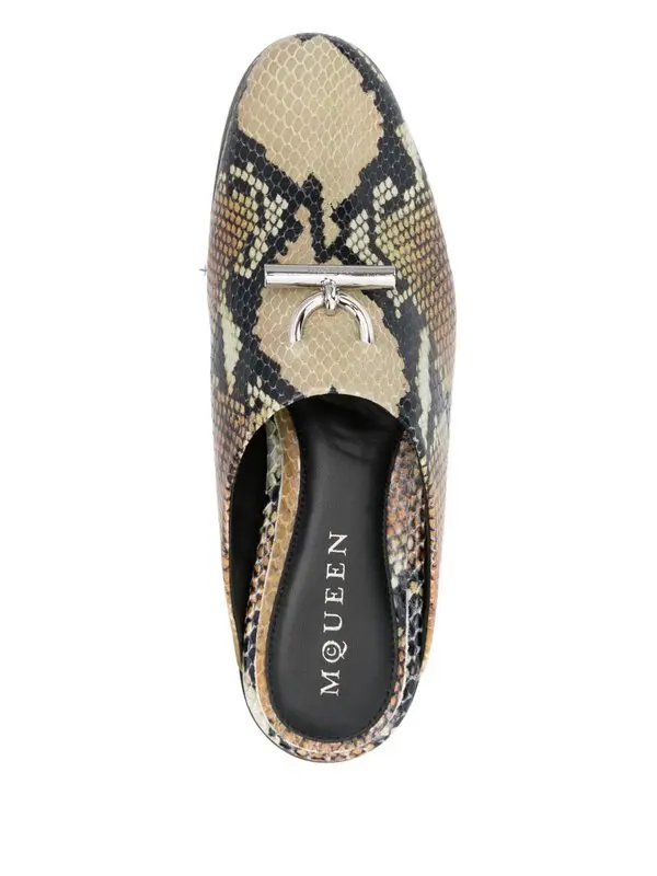 Alexander McQueen Leather Slippers - Multicolor