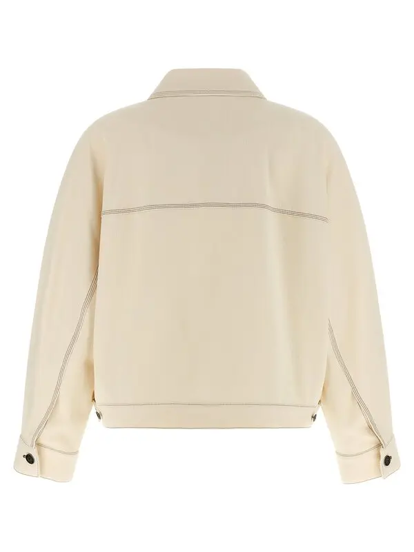 Max Mara Mxpnettare Denim-effect Overshirt - Cream