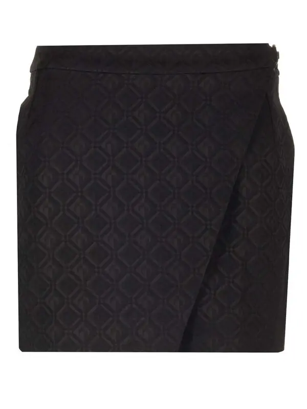 MARINE SERRE Moon Diamant Mini Skirt - Black