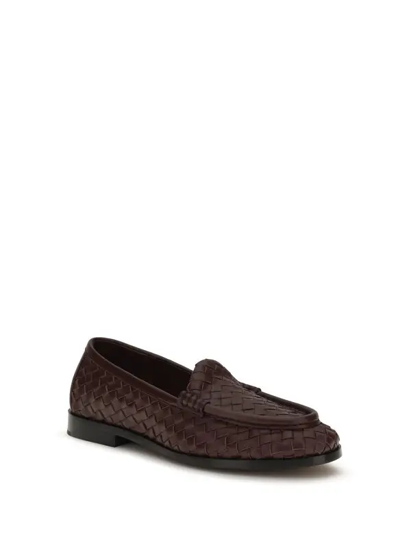 Bottega Veneta Silenzio Loafers - Brown