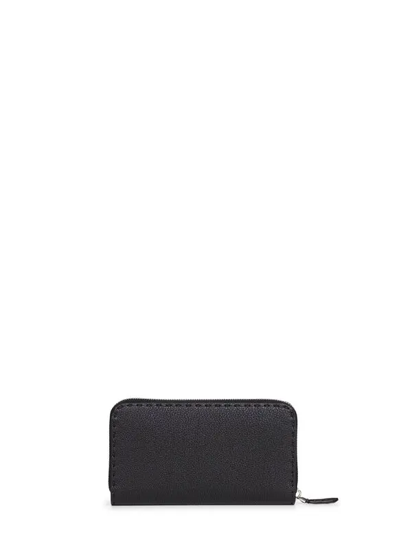 Fendi Black Selleria Zip-around Wallet