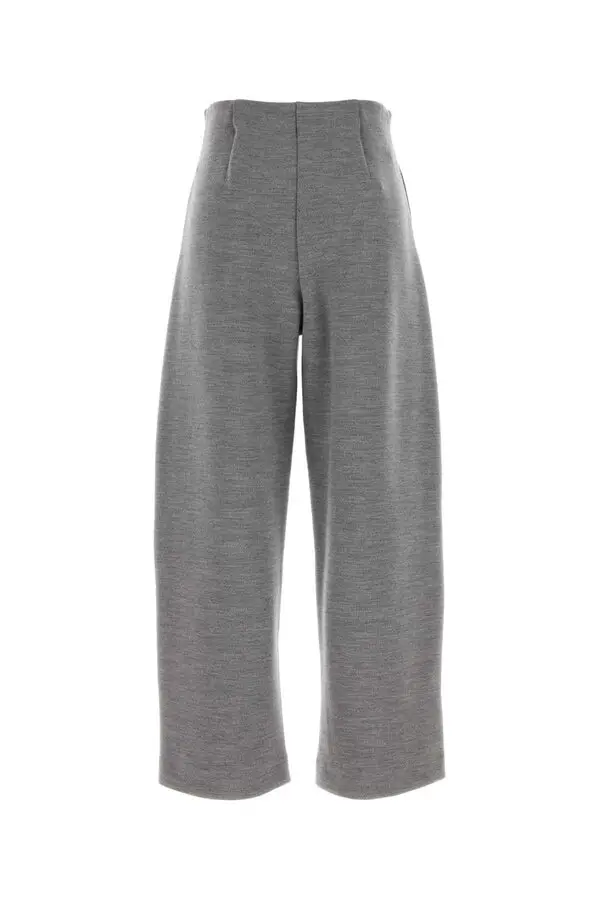 Max Mara Wool Blend Ebrien Pant - Gray
