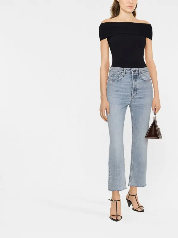 TOTEME Classic Cut Cropped Jeans - Multicolor