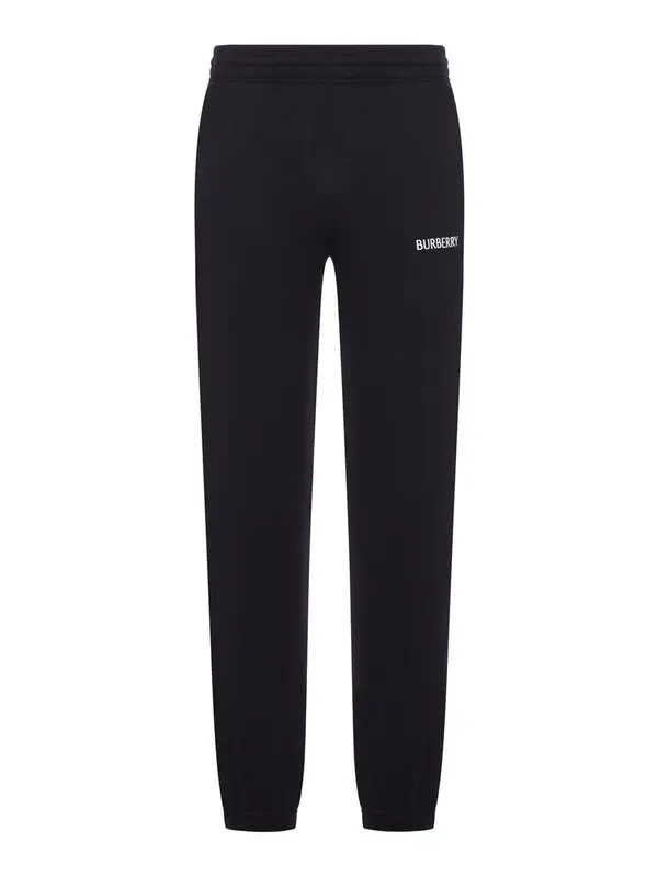 Burberry Cotton Jogging Trousers With Logo