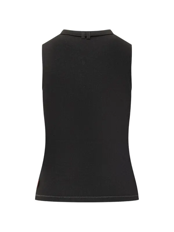DIESEL® Ribbed Knit Sleeveless Top - Multicolor