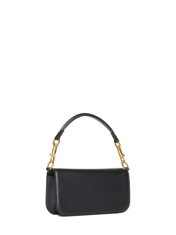 Valentino Garavani Black Locò Small Shoulder Bag With Vlogo Signature - Multicolor