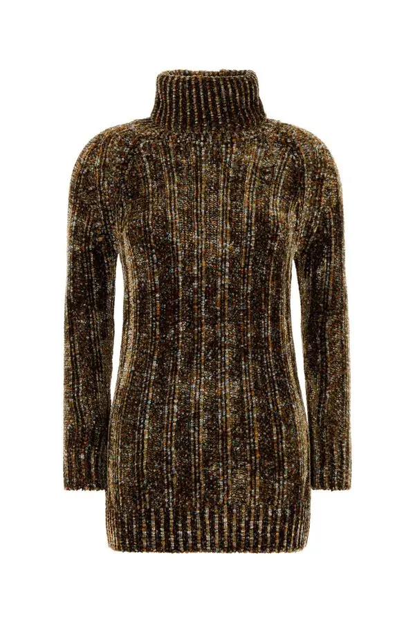 Dries Van Noten Chenille Tagic Sweater Dress - Multicolor