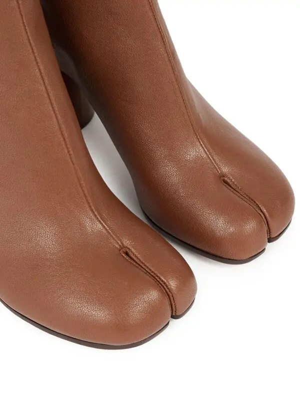 MAISON MARGIELA Tabi Leather Ankle Boots - Multicolor